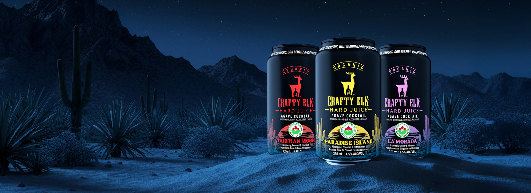 Crafty Elk Hard Juice | Organic, Gluten-Free Vodka & Agave Craft Cocktails