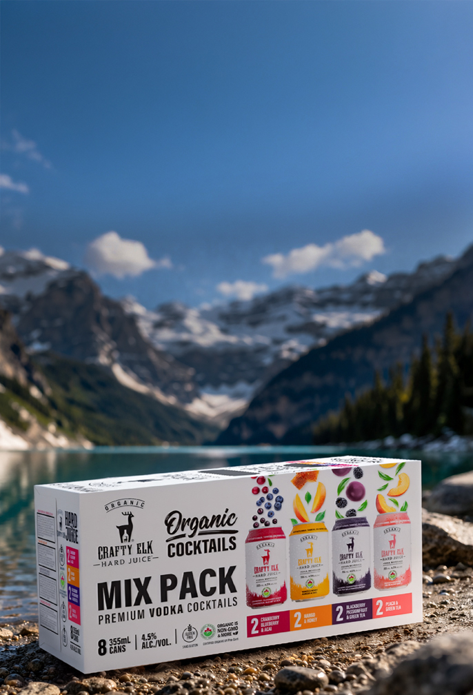 Crafty Elk Hard Juice | Organic, Gluten-Free Vodka & Agave Craft Cocktails